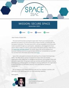 Space ISAC - Space Information Sharing and Analysis Center